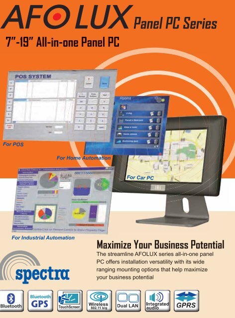 Panel PC Series - Spectra Computersysteme GmbH