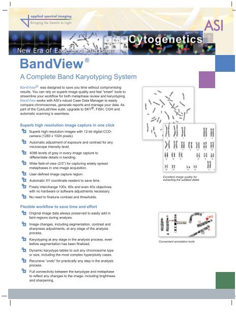 band view1 - Applied Spectral Imaging