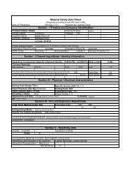 Material Safety Data Sheet - SPEEDY-CLEAN