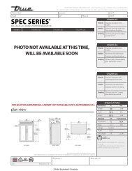Builder Specification Sheet for Installation of HVAC Equipment