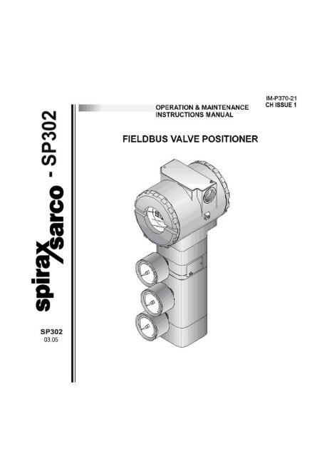 SP302 Fieldbus Valve Positioner - Spirax Sarco