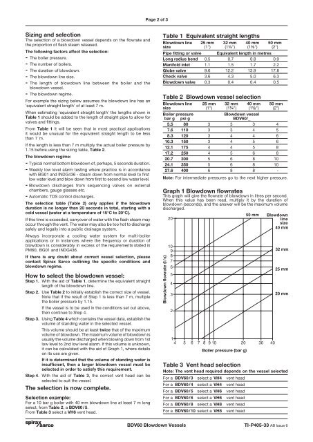Spirax Sarco Valve Sizing - Catalog Library