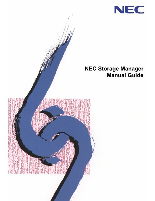 NEC Storage Manager Manual Guide - Support