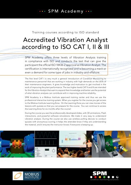 Read more about courses in Vibration analysis ... - SPM Instrument