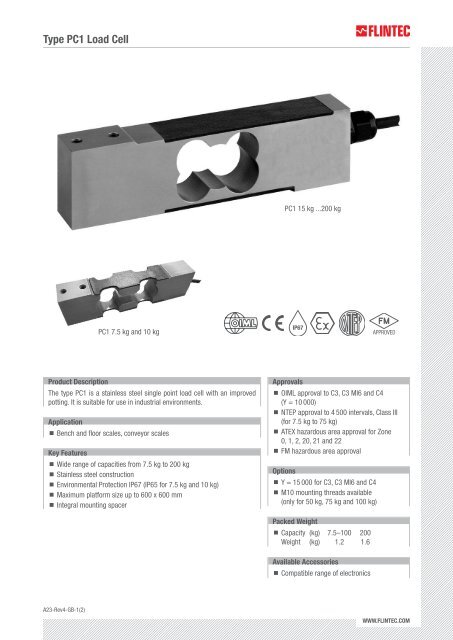 Type PC1 Load Cell