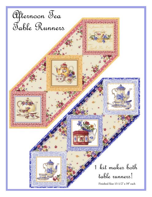 Afternoon Tea Table Runners - RJR Fabrics