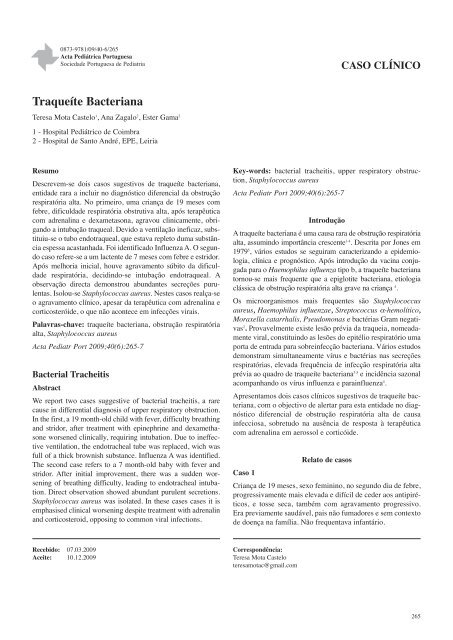 TraqueÃ­te Bacteriana