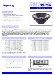 ENCLOSURE ENCLOSURE DESIGNS - Beyma