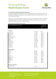 Packungsbeilage: WLS Forte - FitForMe