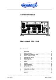 Instruction manual Electrobloc EBL 99 G