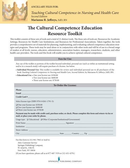 Cultural Competence Toolkit, Complete Sample Version + Pricing