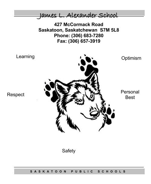 welcome to james l. alexander school - Saskatoon Public Schools