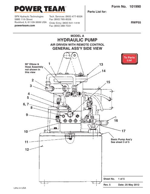 HYDRAULIC PUMP - SPX