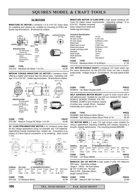 SQUIRES MODEL & CRAFT TOO