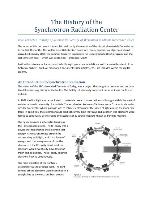 here - Synchrotron Radiation Center - University of Wisconsin ...