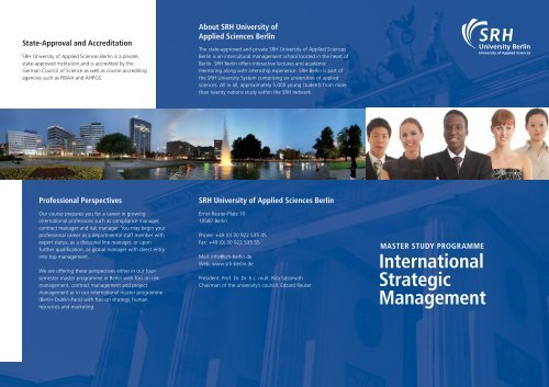 International Strategic Management - SRH Hochschule Berlin