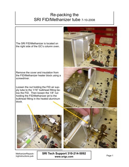 Repacking The Methanizer Tube