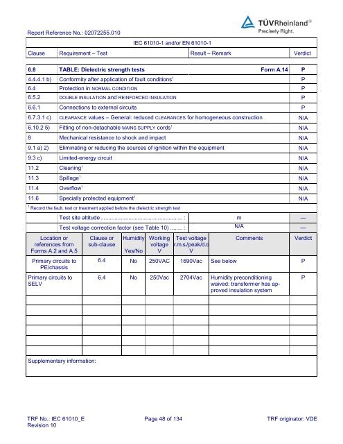 Report Reference No.: 020
