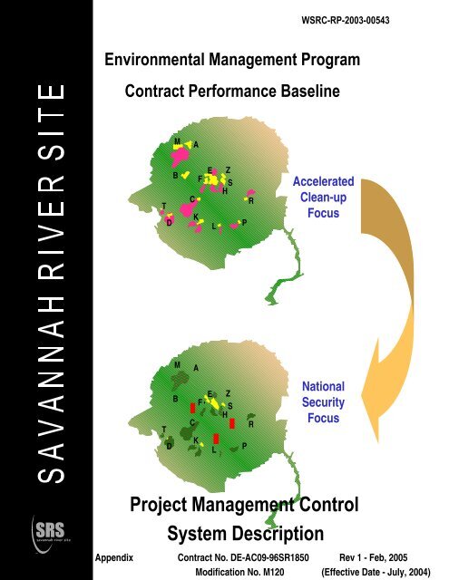 WSRC Project Mgmt. Controls Sys. Description - Savannah River Site