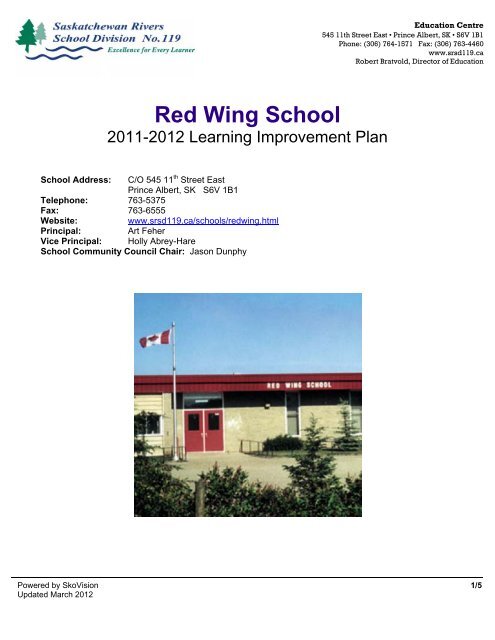 Red Wing School - Saskatchewan Rivers School Division No.119