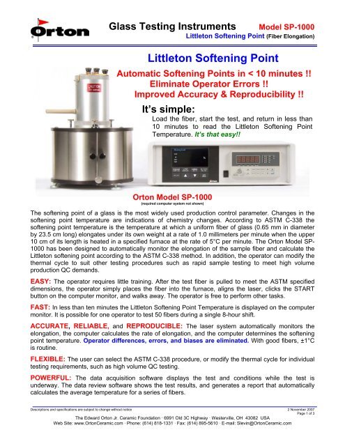 Littleton Softening Point