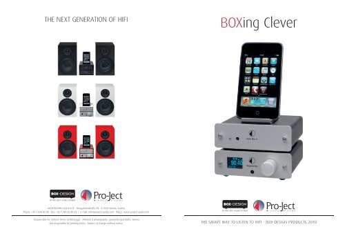 boxing clever - Box Design by Pro-Ject Audio Systems