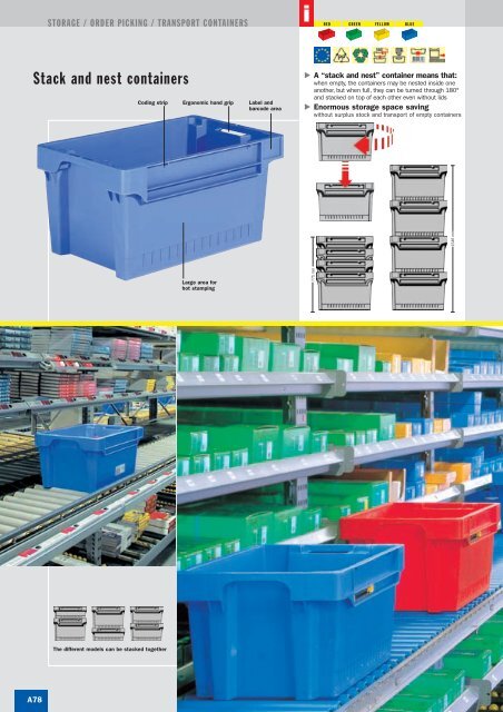 Stack and nest containers