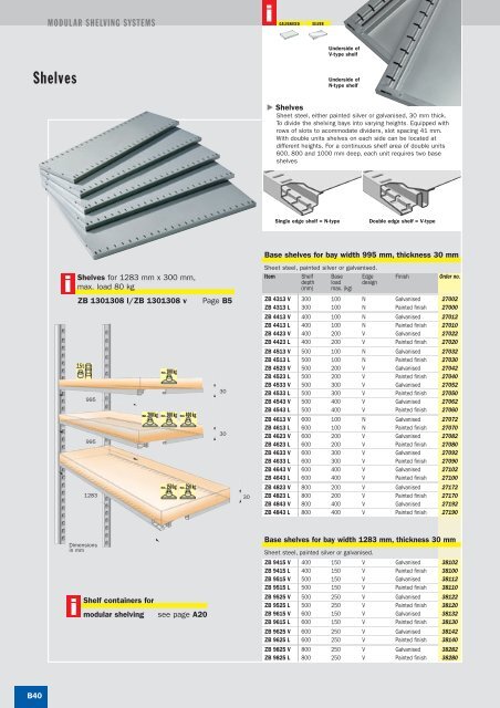 Shelves - SSI-Schaefer
