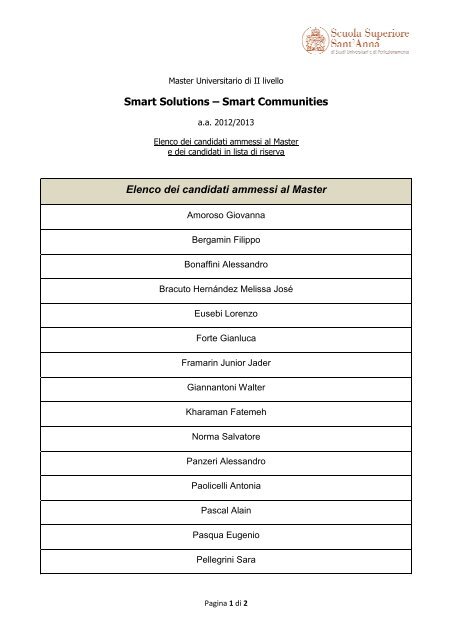 admitted students and reserve list
