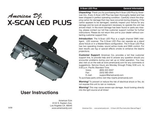 X-Scan LED Plus - American DJ