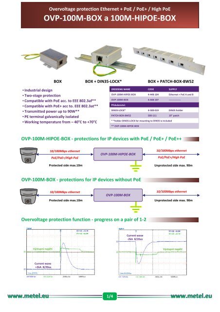 OVP-100M-BOX a 100M-HIPOE-BOX