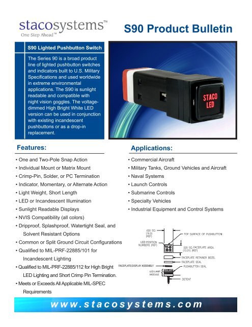 S90 Product Bulletin - Staco Systems