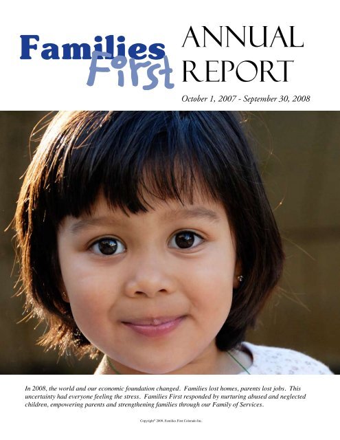 ANNUAL REPORT - Families First