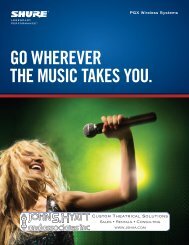 Shure FP Wireless Frequency Compatibility Chart