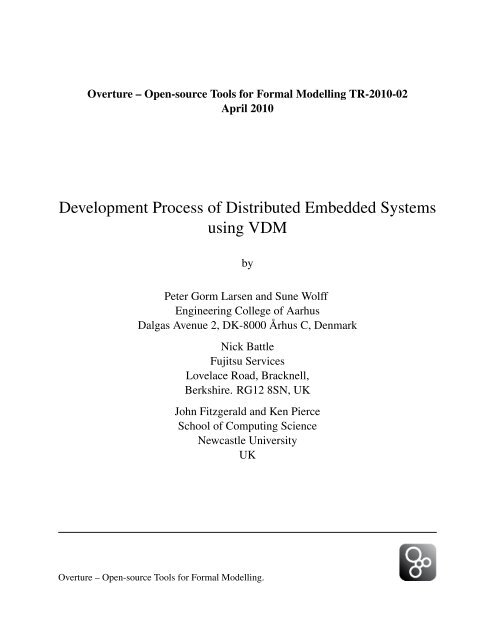 Development Process Of Distributed Embedded Systems Using Vdm