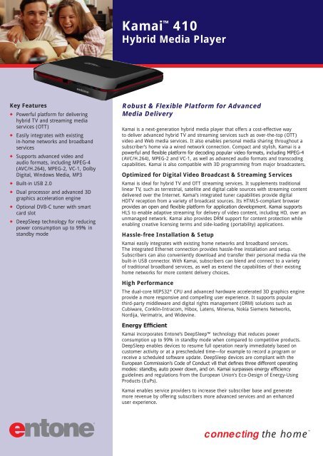 Hybrid Media Player - Entone Technologies