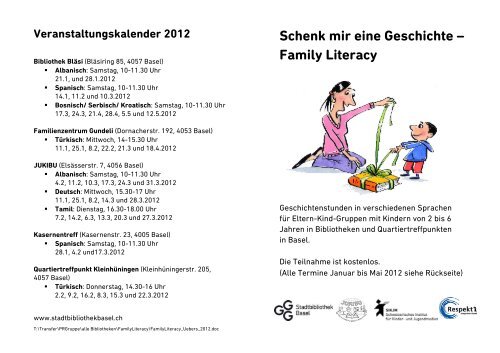 Schenk mir eine Geschichte â Family Literacy