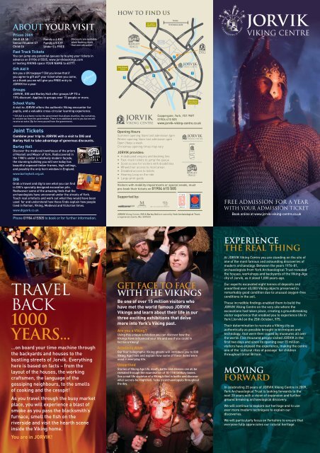 Jorvik Viking Centre - Days Out Leaflets