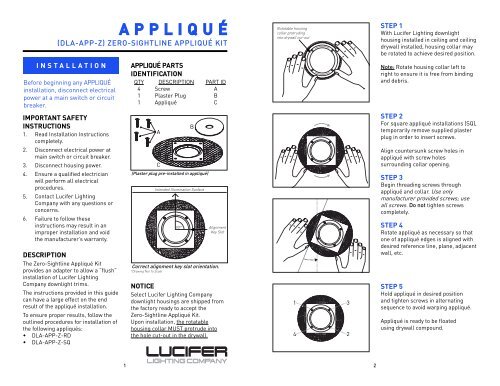 Zero-Sightline Appliqué Install Guide - Lucifer Lighting