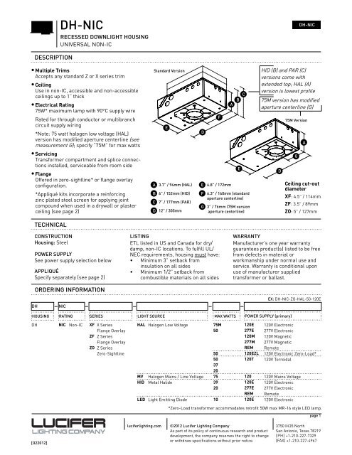 Download Spec Sheet - Lucifer Lighting