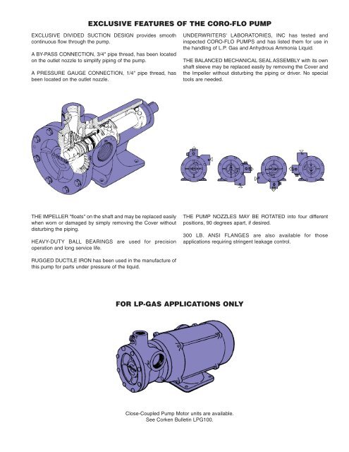 THE CORKEN CORO-FLO PUMP