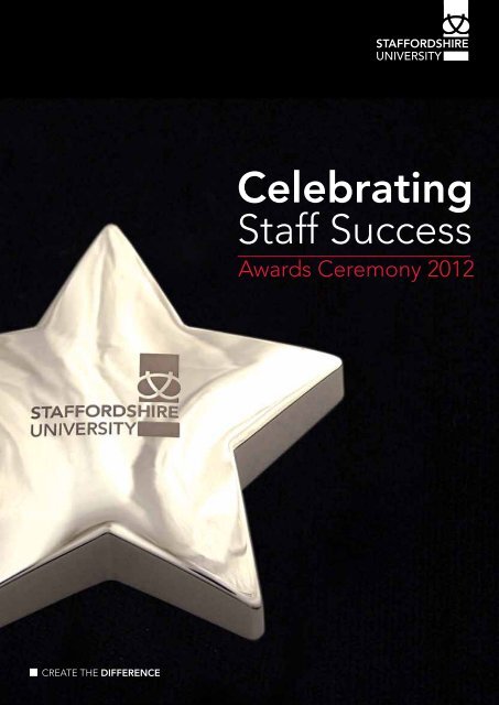 Celebrating Staff Success - Staffordshire University