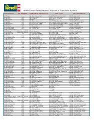 Revell Germany Paint guide Cross Reference to Testors Paint ...