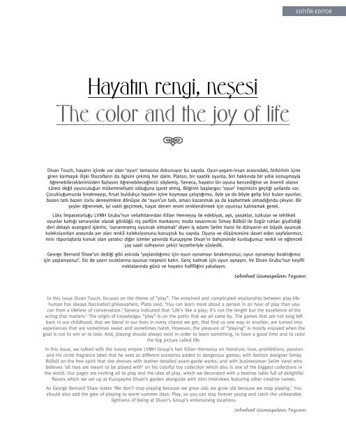Hayatın rengi, ne esi The color and the joy of life - Divan Pastaneleri