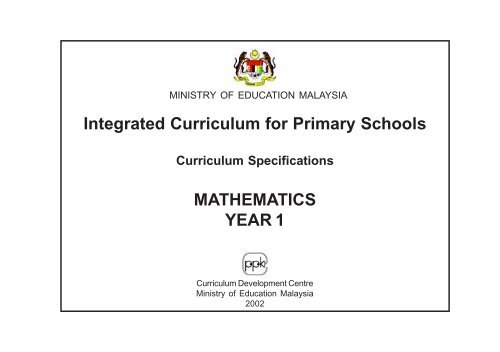 Integrated Curriculum for Primary Schools MATHEMATICS YEAR 1