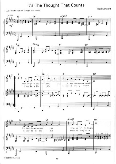 Miracle Child Score sample