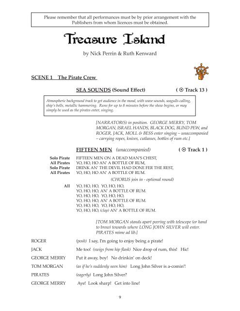 Treasure Island - script sample