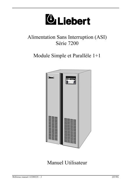 Alimentation Sans Interruption (ASI) SÃ©rie 7200 Module ... - Onduleurs