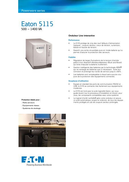 Fiche technique Eaton 5115 FR