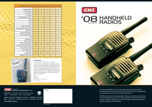 GME TX 650 brochure - Precision Laser Systems